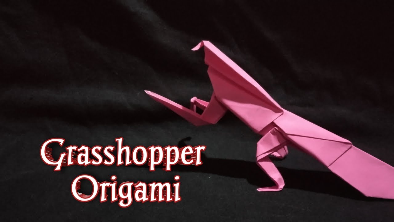Grasshopper Origami | How to Make a Toy Grasshopper from Paper - YouTube