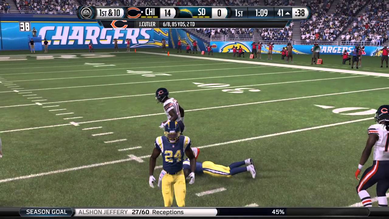 Madden NFL 16 Alshon Jeffery Awesome One Handed Catch! - YouTube