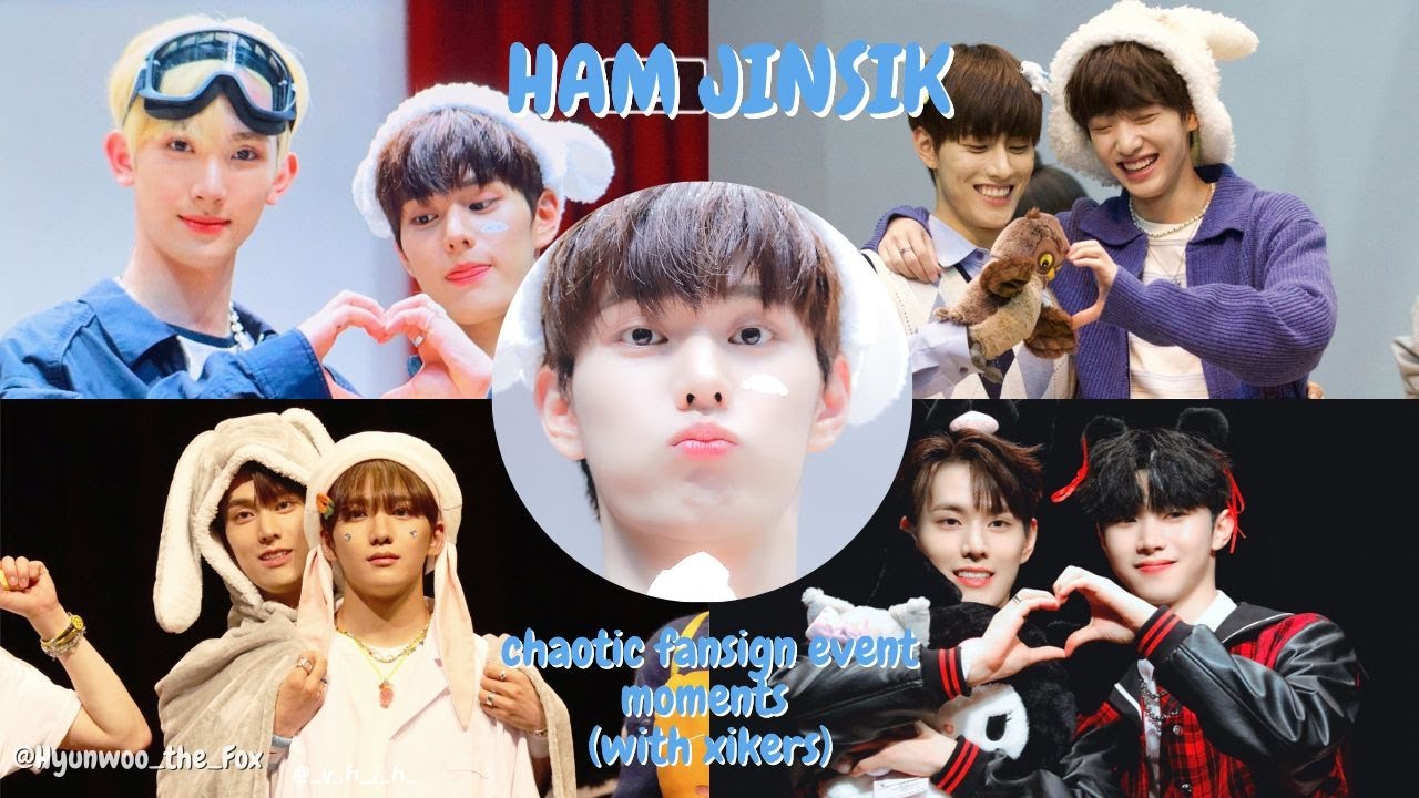 HAM JINSIK fansign event moments with xikers (mostly Hyunwoo) #xikers # ...