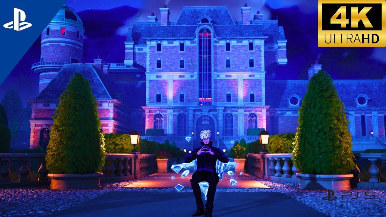 (PS5) Jujutsu Kaisen Collab in Fortnite Satoru Gojo Skin Gameplay ...