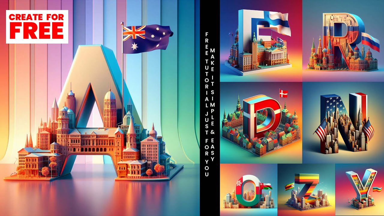 3D Letter Manipulation - AI Creative - No Photoshop - Graphic Hub - YouTube