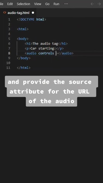 How to use the audio tag in HTML #HTML #AudioTag #audio #thewebcode #WebDevelopment #Coding # ...