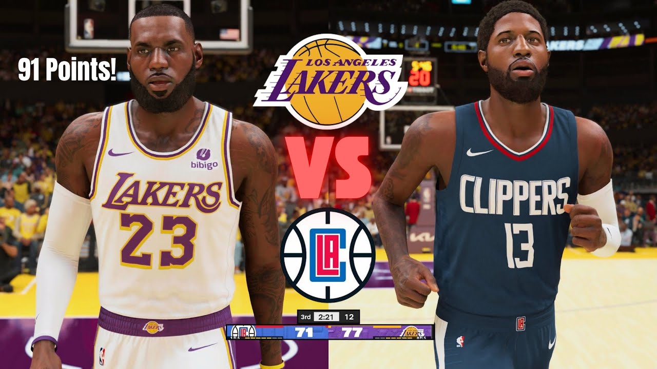 Los Angeles Lakers vs. LA Clippers | Full Gameplay | NBA 2K24 | PS5 ...