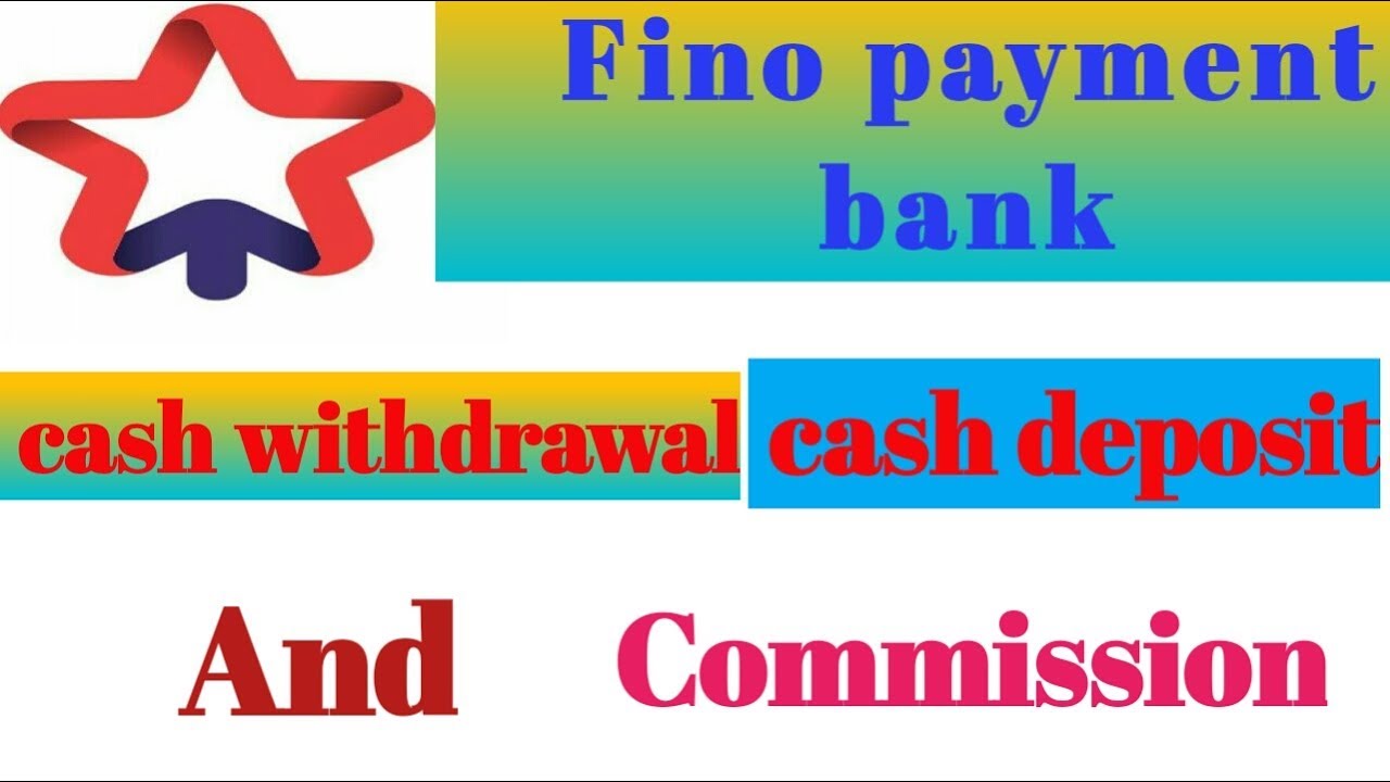 Fino cash deposit cash withdrawal and commission - YouTube