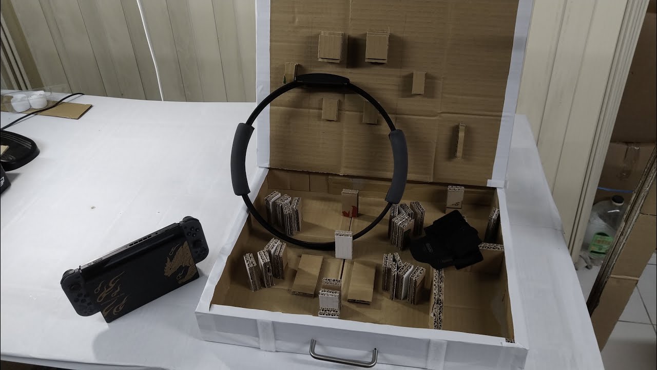 How to make cardboard Ring-Con toolbox 【𝝅19】 - YouTube