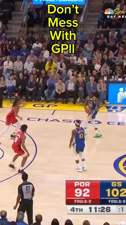 A Defensive Menace And a High-Flying Beast | GP2 | GSW vs Blazers #basketball #funny - YouTube