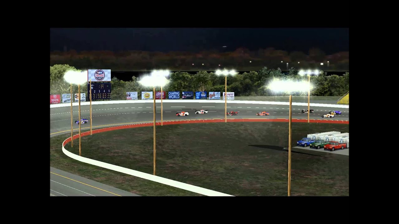 Testing the Motordrome Speedway for NR2003 - YouTube