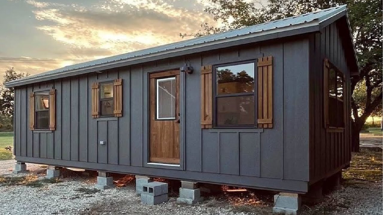 Rustic Beautiful Cabin Tiny Home Built in 2024 - YouTube