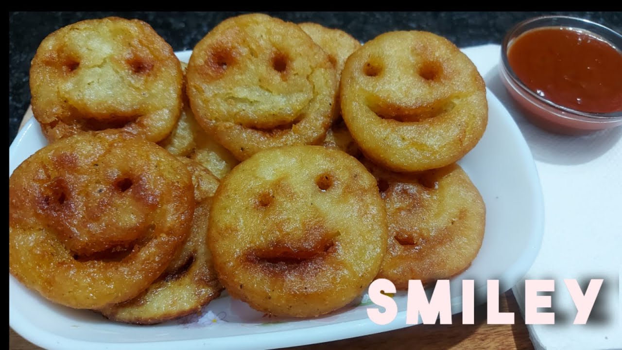 Home made potato smiley | Potato smiley recipe| potato smiley| potato ...