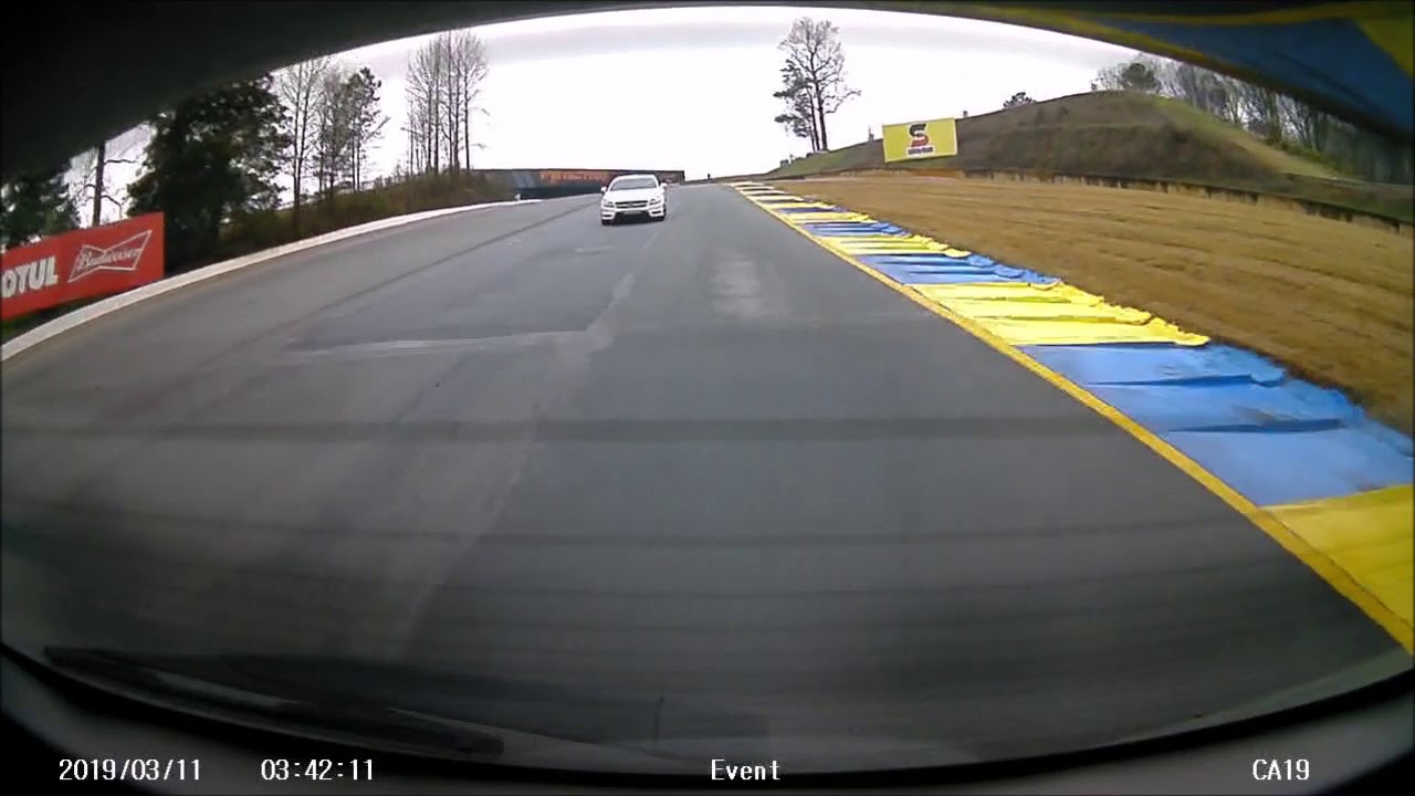 Mercedes SL 63 crash Road Atlanta - YouTube