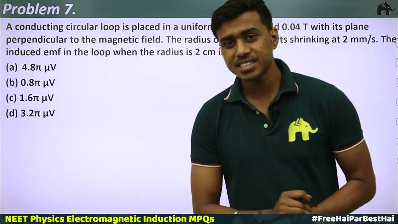 Electromagnetic Induction Class 12 Physics NEET | NCERT Chapter 6 | Must Practice Questions ...