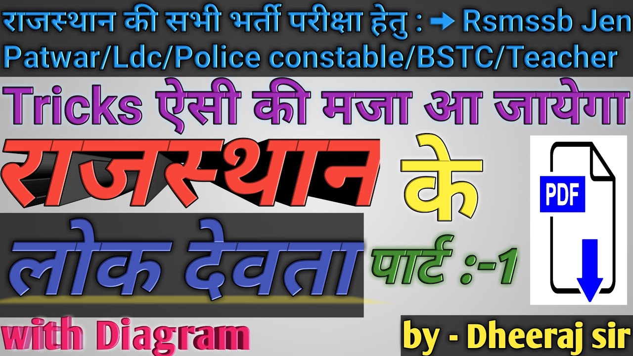 राजस्थान के लोक देवता पाबूजी महाराज और हड़बूजी सांखलाRajasthan lok ...