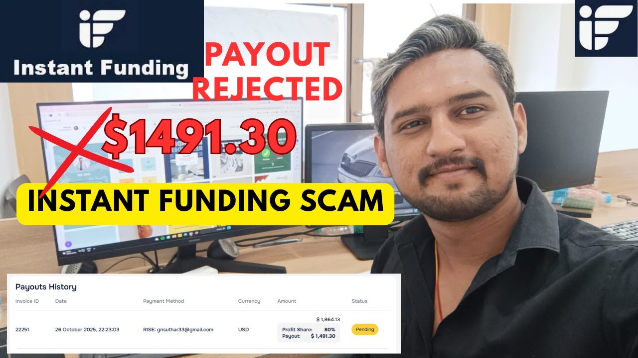 Instant Funding SCAM? They REJECTED $1491.30 My Payout! #instantfunding ...