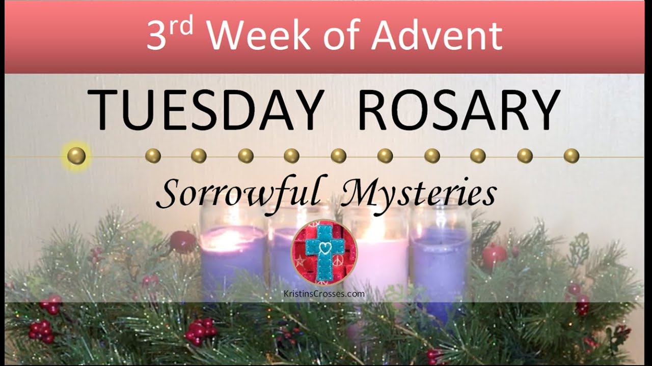Tuesday Rosary • Sorrowful Mysteries of the Rosary 💜 The 3rd Week of ...