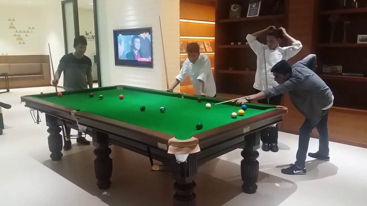 NEPALESE PLAYING POOL GAME IN CHINA - YouTube