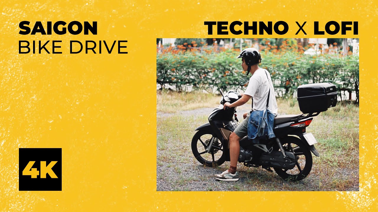Saigon Motorbike Drive with Techno Lo-Fi Soundtrack, 4K [60fps], Phu My ...