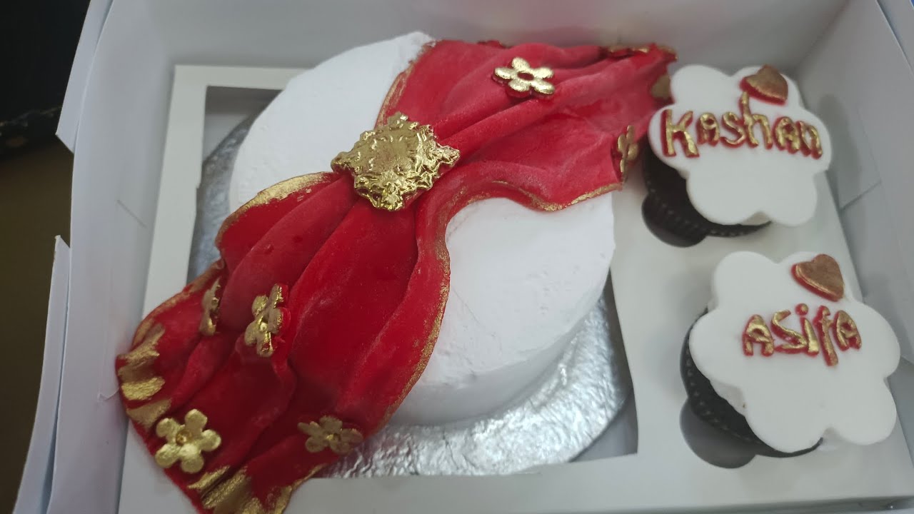 bride to be cake||customise cake||cake kesa Laga|| bride cake|| - YouTube