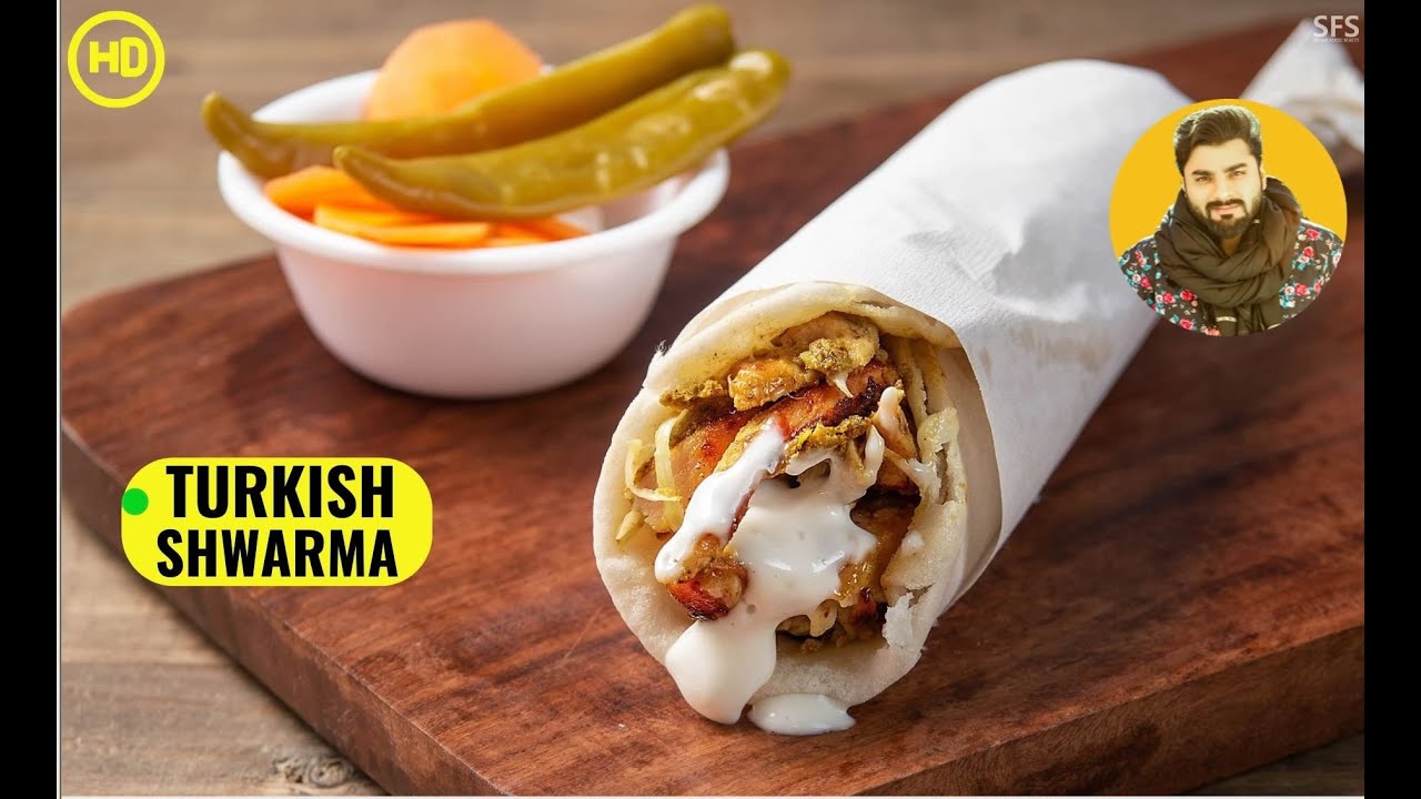 Turkish Chicken Shawarma Recipe | Chicken Shawarma Arabic Style | How ...