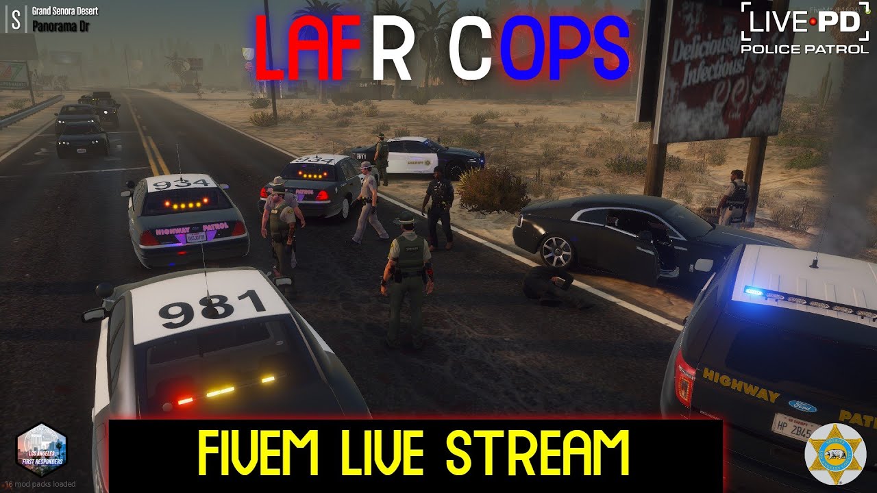 Los Angeles First Responders - (FIVEM) Live Stream | STATE WIDE - YouTube