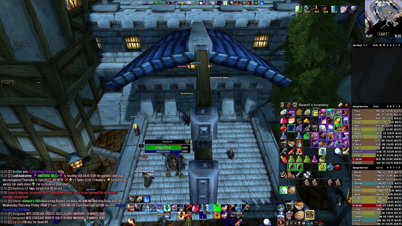 WoW Classic Mage BWL/MC (Nightslayer Anniversary) - YouTube