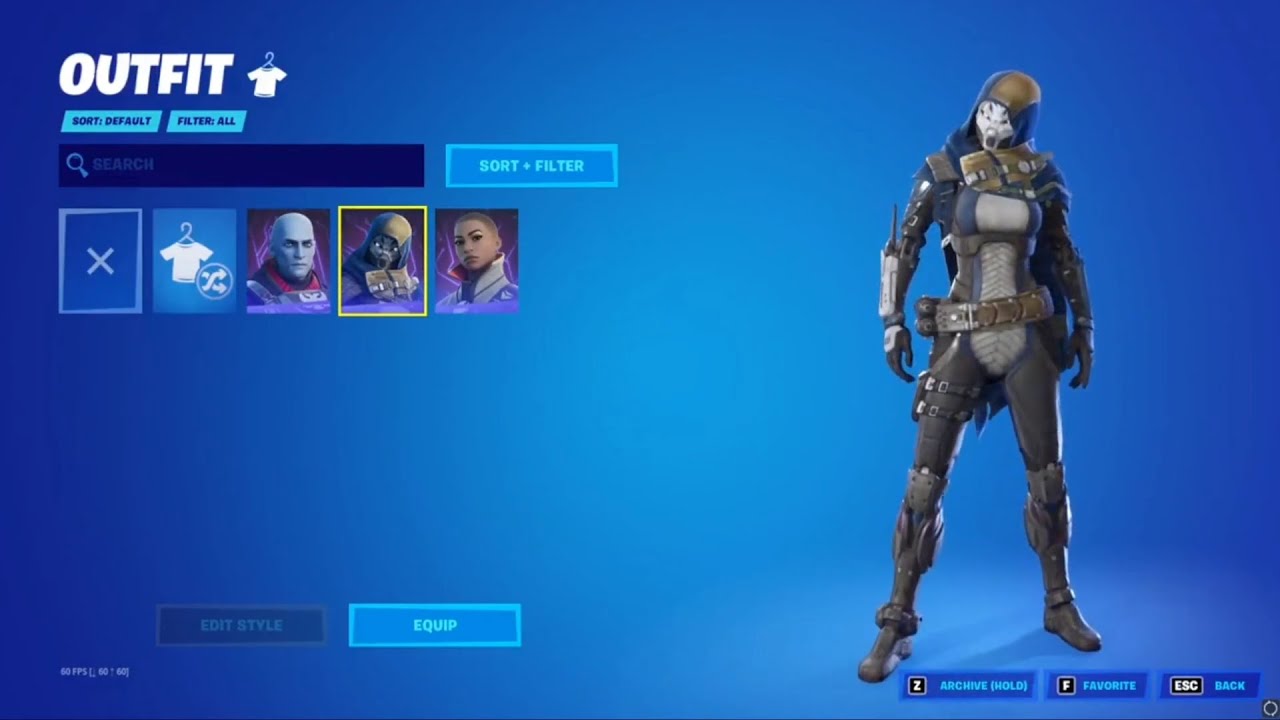 Fortnite X Destiny Locker Showcase! - YouTube