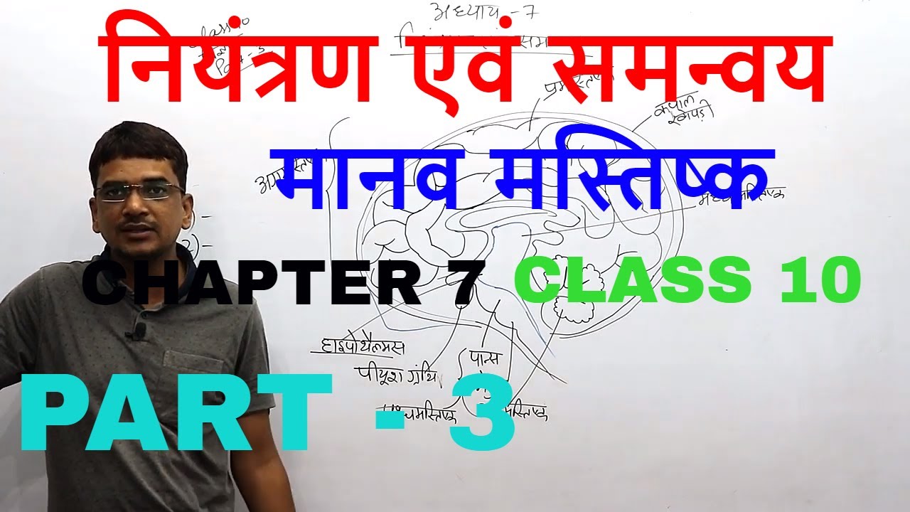 नियंत्रण एवं समन्वय class 10 chapter 7|| manav mastishk class 10 ...