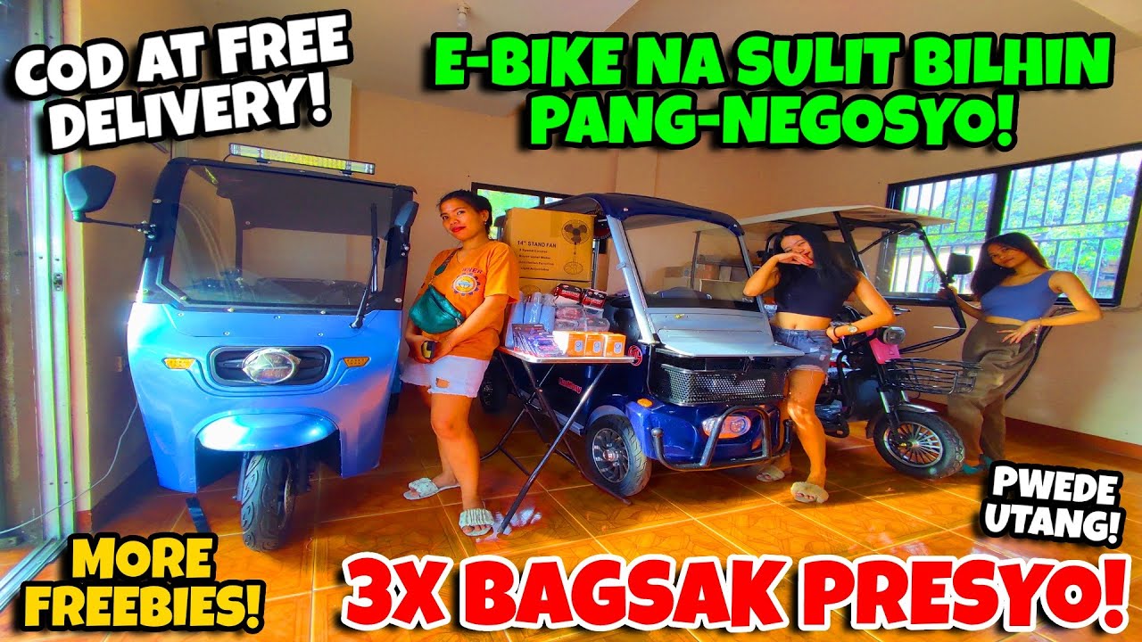 E-BIKE NA SULIT BILHIN PANG-NEGOSYO, 3X BAGSAK PRESYO! COD AT FREE ...