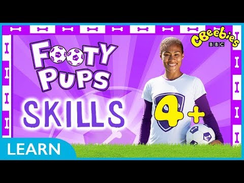 CBeebies | Footy Pups Football Skills | 4 Minutes - YouTube