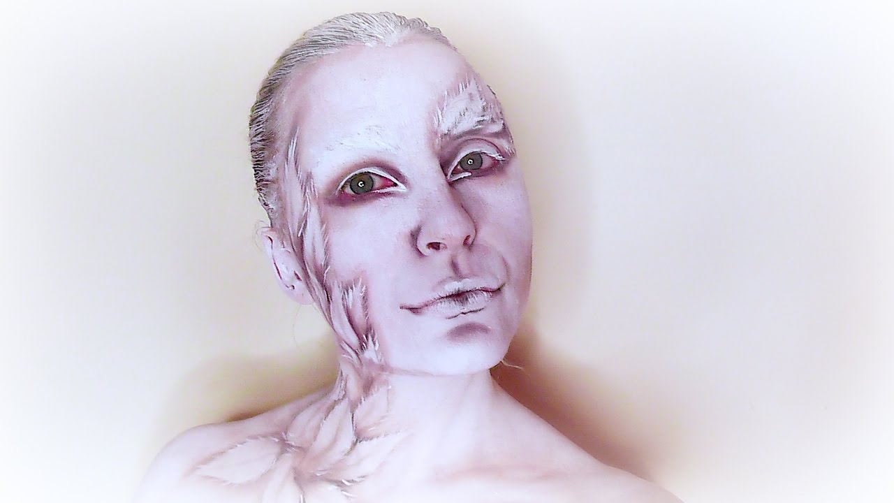 Beautiful Swan Face Paint Tutorial - Twisted 12 Days of Christmas - YouTube