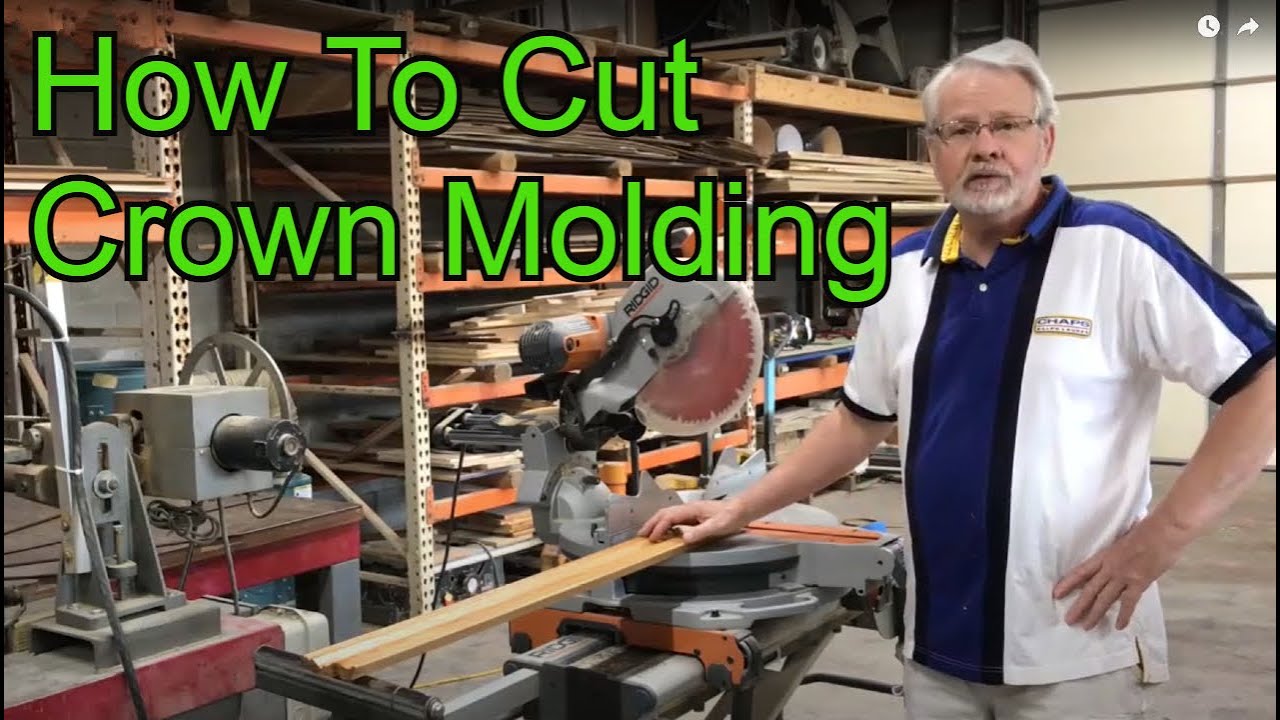 How to cut crown molding - YouTube