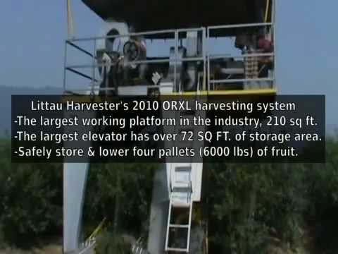 Products - 2010 ORXL Over-The-Row Harvester - Littau Harvester - YouTube