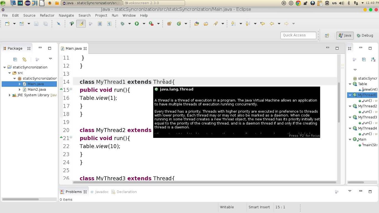 153 Java advanced Static synchronization التزامن الثابت - YouTube