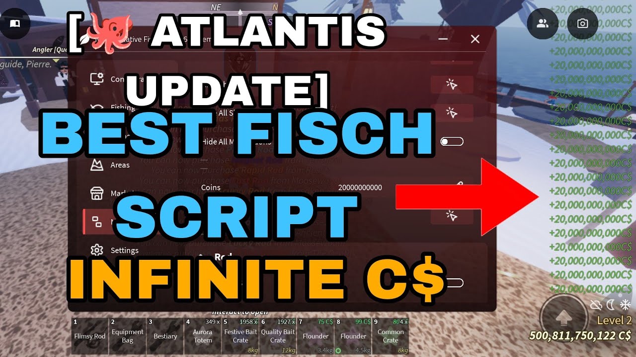 [🐙ATLANTIS] BEST FISCH SCRIPT - INFINITE C$ - EASY FISHING - INSTANT ...