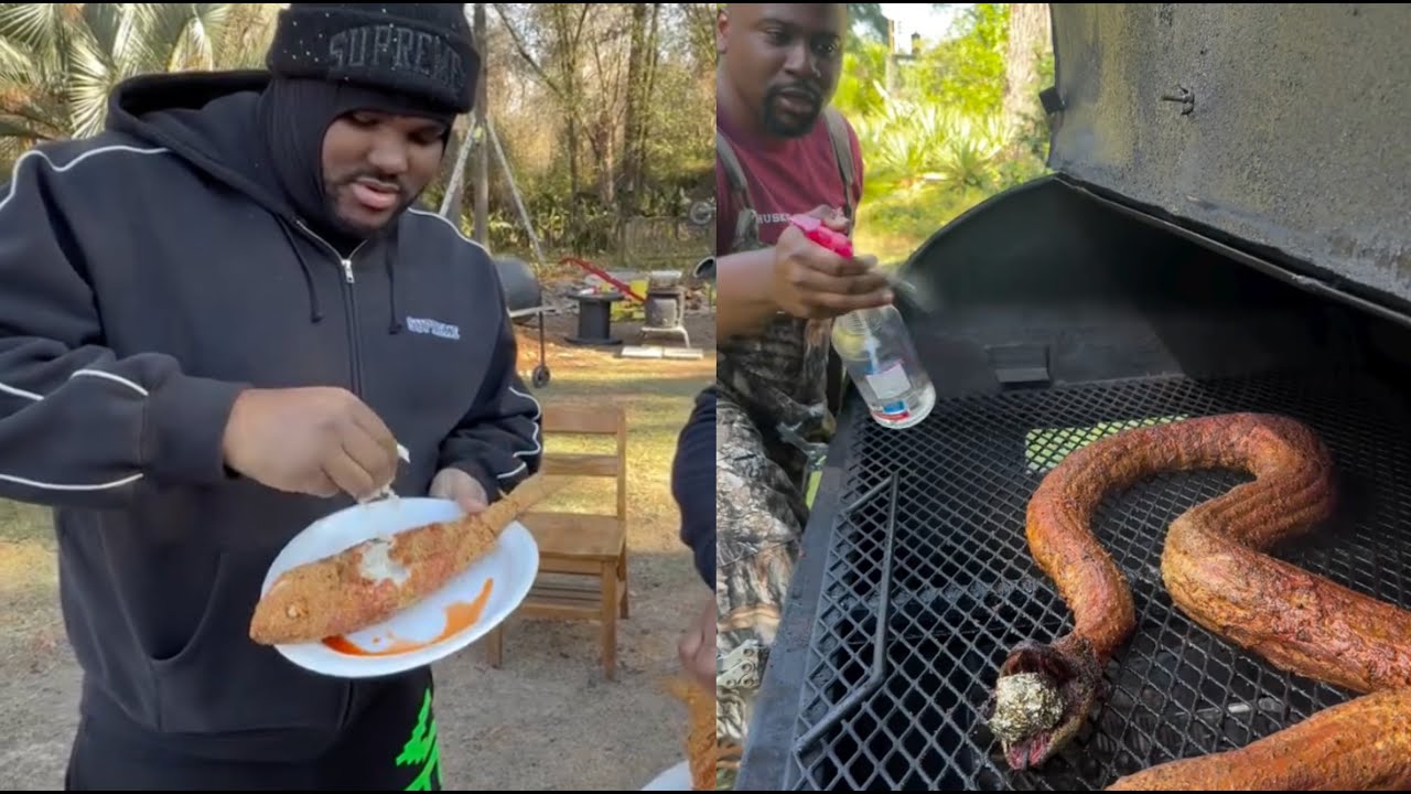 Tee Grizzley Cooks Deep Fried Snake After Southern Eats With Bernard ...