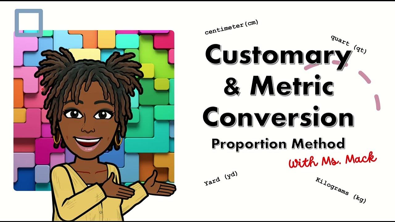 Customary & Metric Conversion- Proportion Method with Ms. Mack, the ...