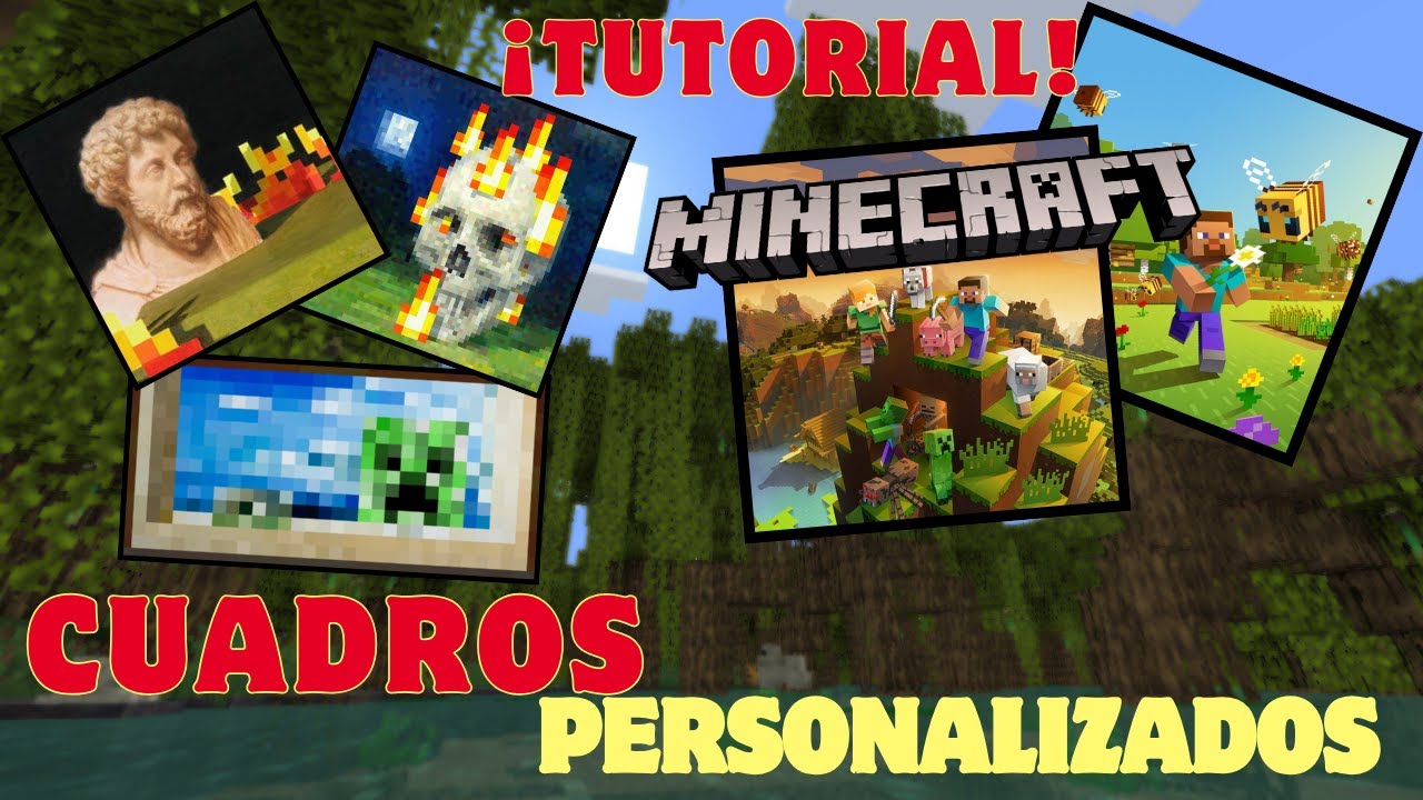 Como Realizar CUADROS PERSONALISADOS en - Minecraft Pe + Explicacion ...