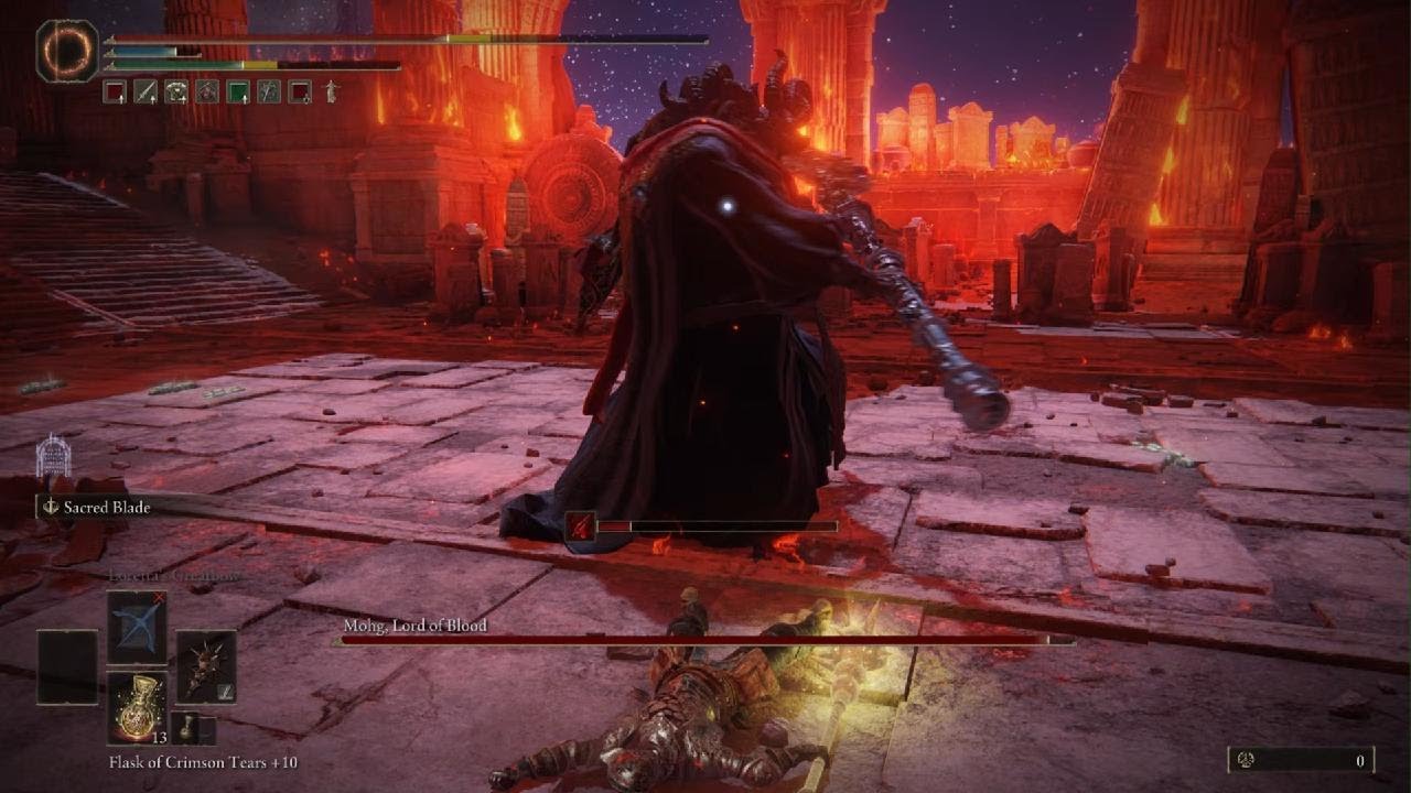 Mohg the Lord of Blood Boss Fight - YouTube