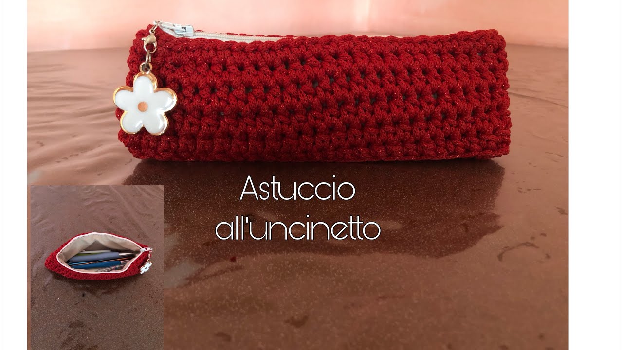 TUTORIAL: Astuccio all’uncinetto - YouTube