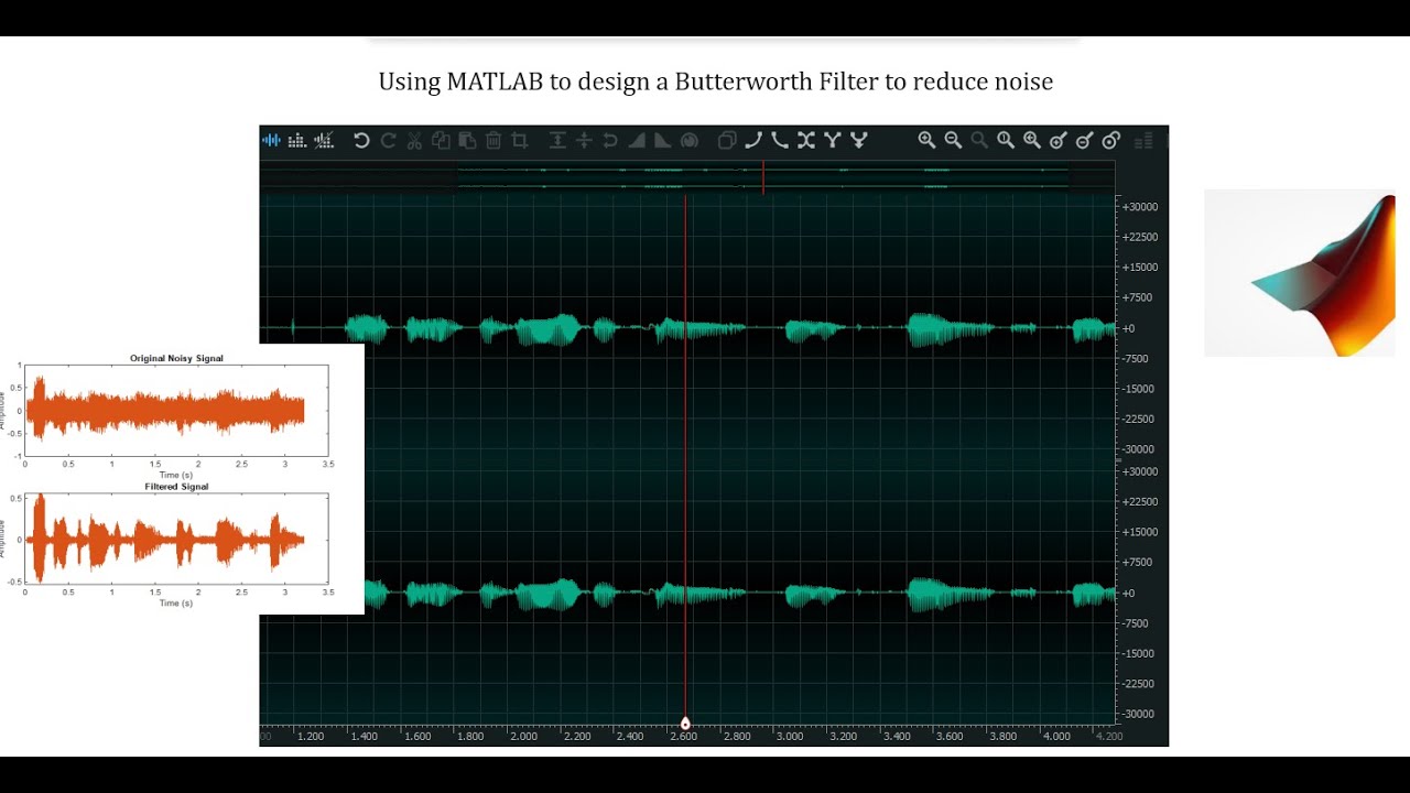 How To Design A Filter Butterworth Filter Using Matlab To Remove Noise From An Audio Lect 4