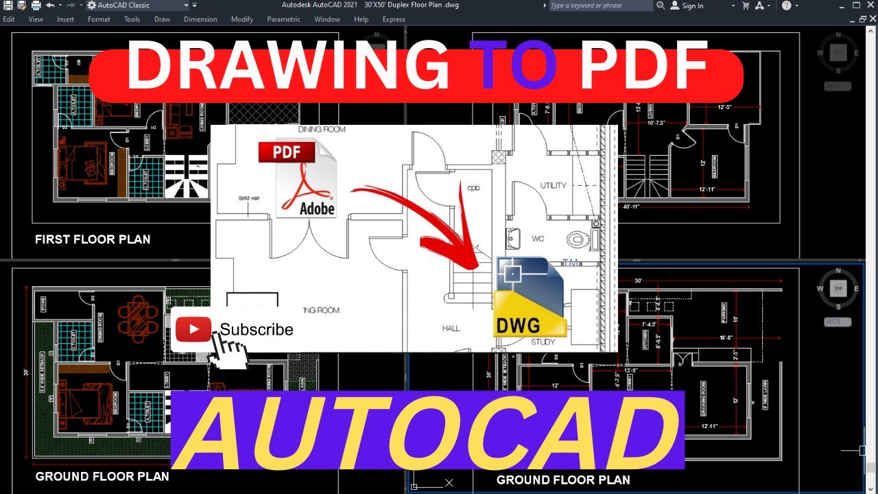 Autocad file to pdf|How to Convert AutoCAD file into PDF file | DWG to ...