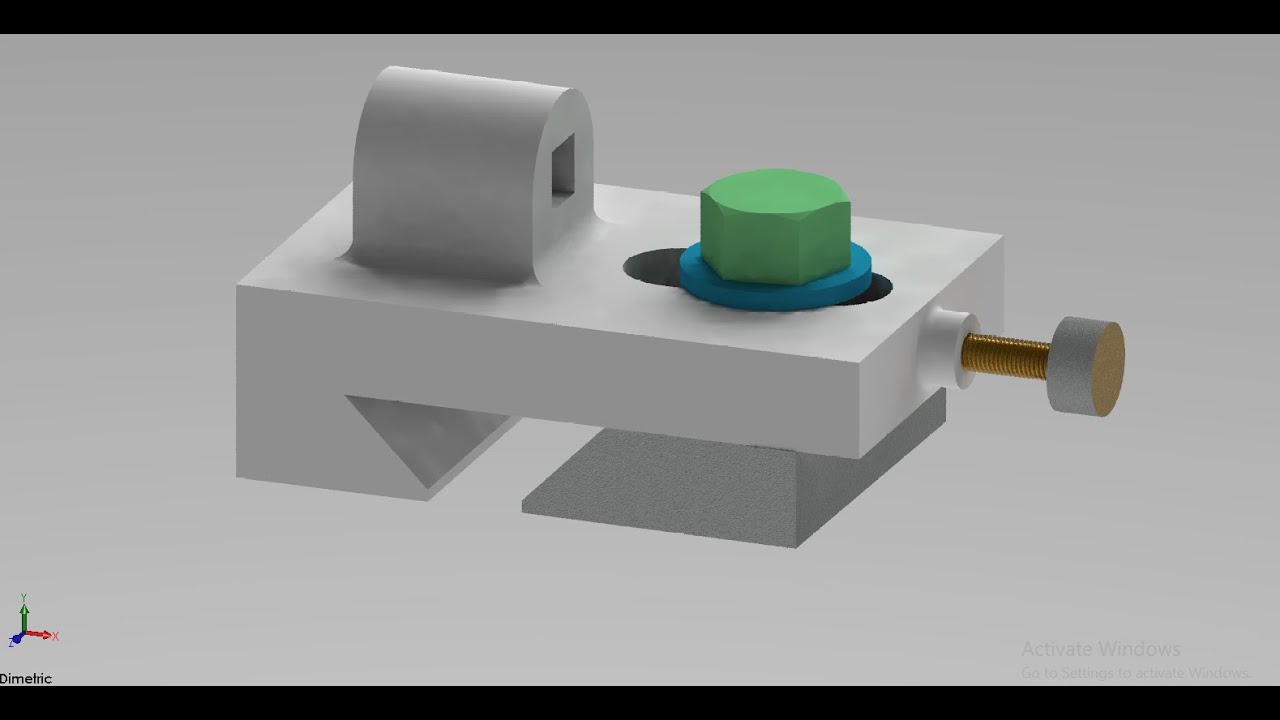 Sheet Drawing of Clamp " Vise Versa " in SolidWorks - YouTube