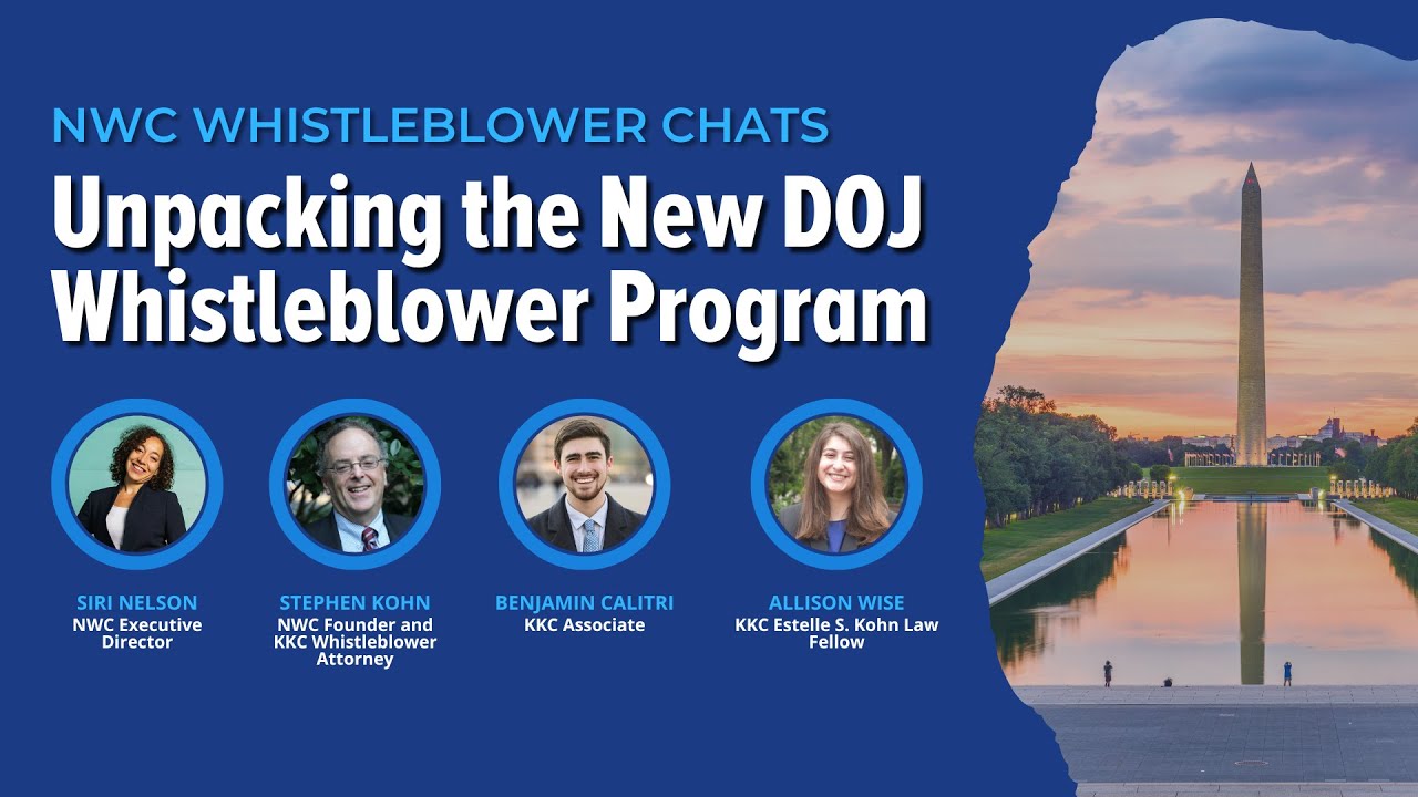 Whistleblower Chat: Unpacking the New DOJ Whistleblower Program - YouTube