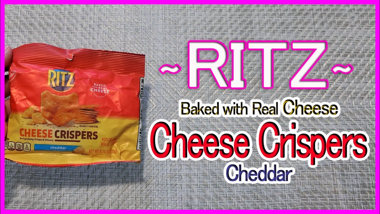 RITZ Baked with Real Cheese Cheese Crispers Cheddar - YouTube