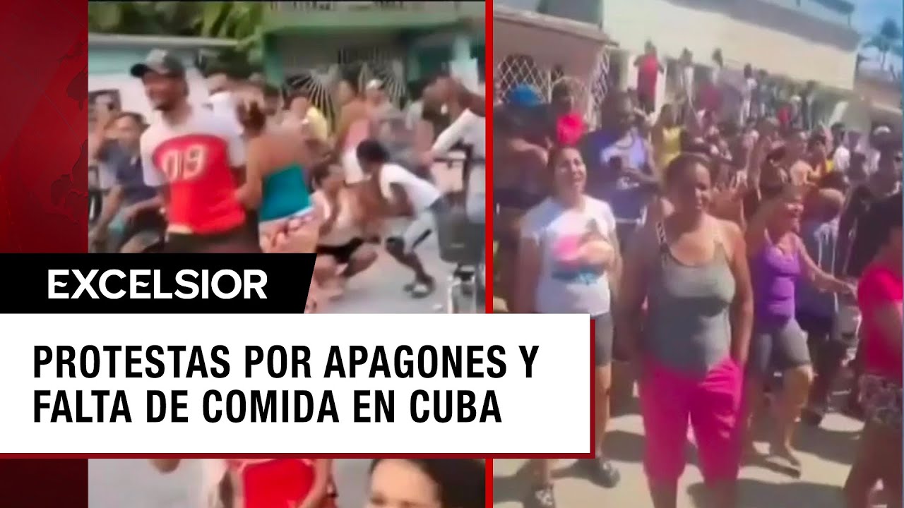 Estallan protestas en Cuba por escasez de comida - YouTube