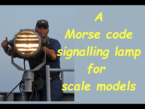 A simple morse signalling unit for scale models - YouTube