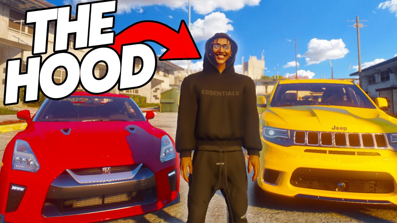 I spent 24 HOURS in the HOOD in GTA 5 RP... - YouTube