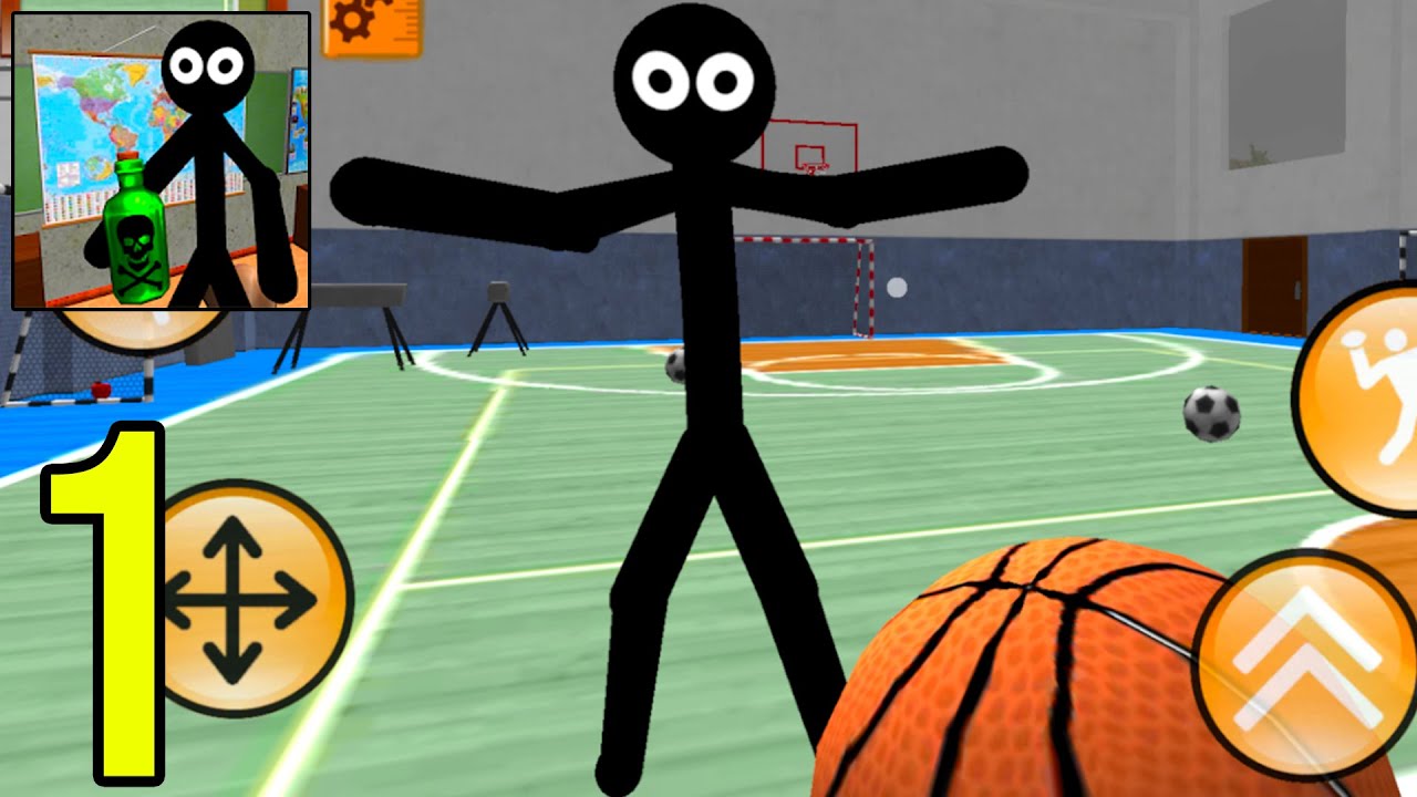 Stickman Teacher. Neighbor School Escape 3D - Gameplay Walkthrough Part ...