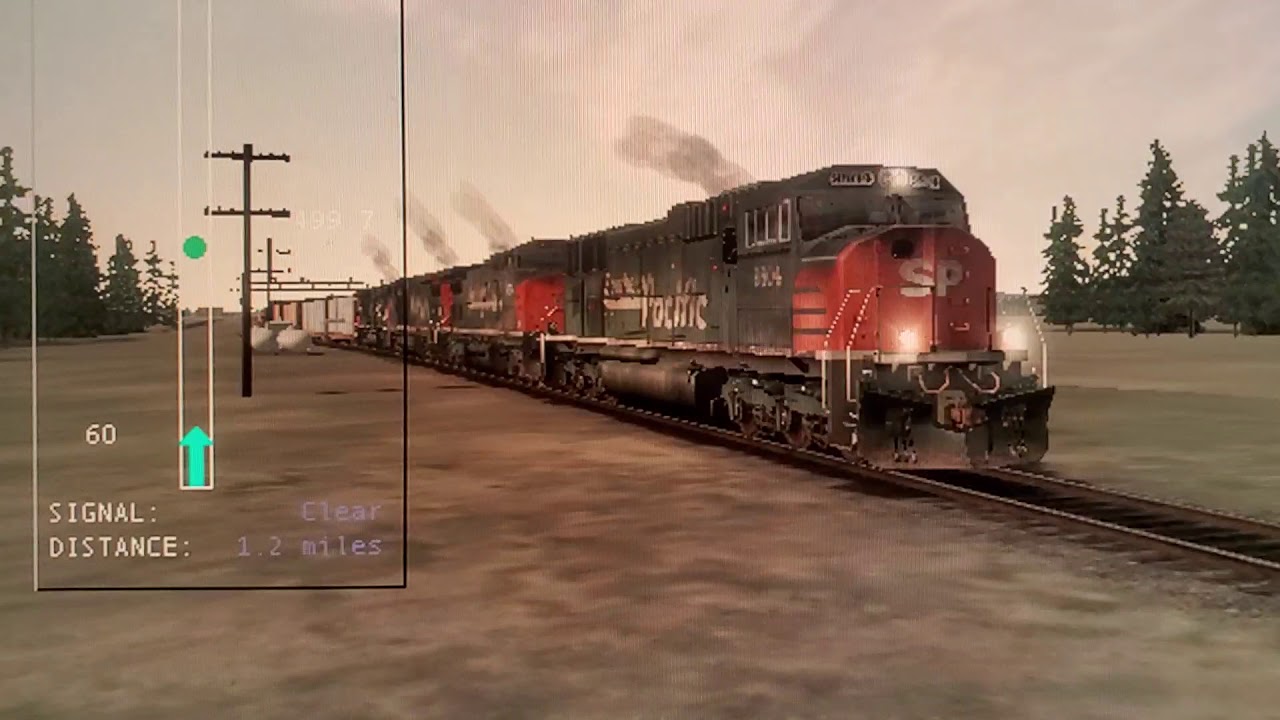 MSTS SP SD70M leading a Mixed goods train on Willamette Pass - YouTube