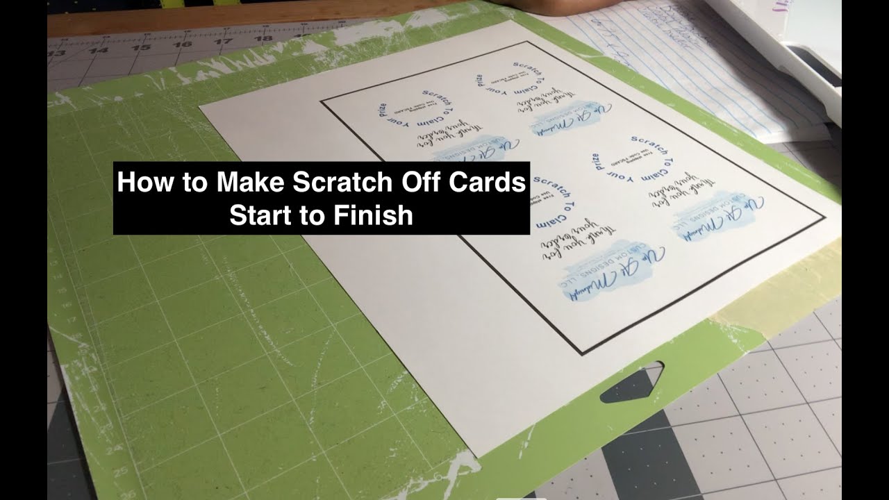 Let's Make Scratch Off Cards #diy #craft #business - YouTube