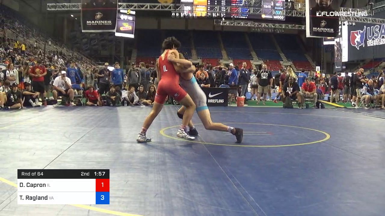 145 Lbs Rnd Of 64 David Capron Illinois Vs Travis Ragland Virginia ...